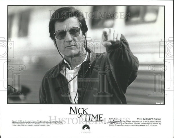 1995 Press Photo John Badham, Director And Producer Of "Nick of Time ...