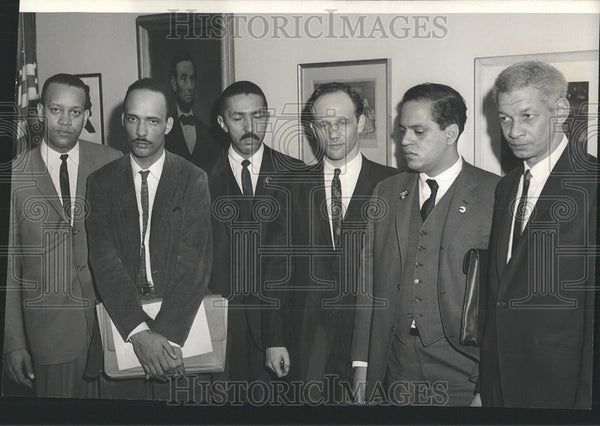 1964 Press Photo James Montgomery Albert Raby Raymond Harthy Hebert Ju ...