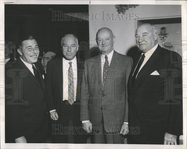 1958 Press Photo Bernard Gimbel Bruce John Knight Daily News publisher ...