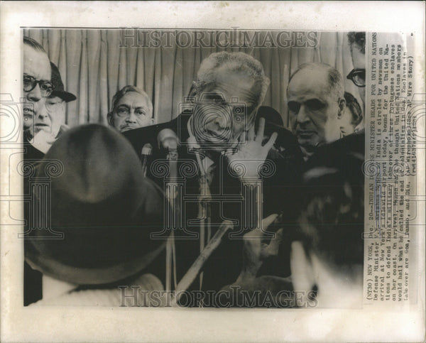 1961 Press Photo Defense Minister Krishna Manon New York Untied Nation ...