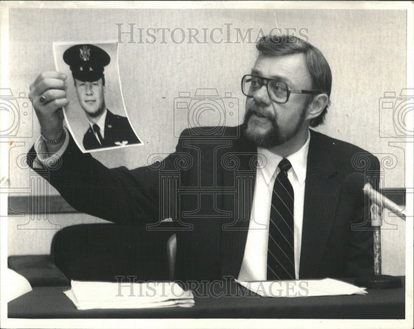 1987 Press Photo Paul Lindstrom George MacDonald Air force - Historic ...