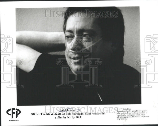 Press Photo Bob Flanagan American artist comic Poet Writer Musician Ki ...