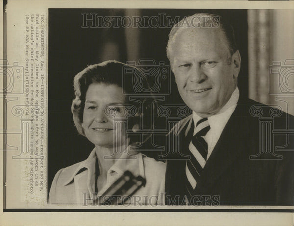 1974 Press Photo President Gerald Ford American Politician - Historic ...