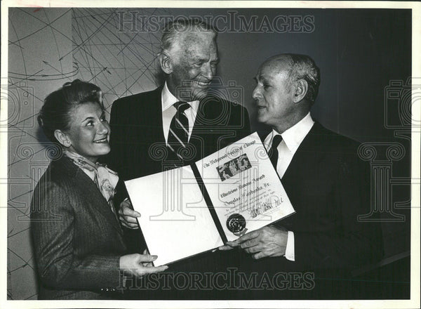 1981 Press Photo Carl Rettaliata, Douglas Fairbanks Lawrance Pucci ...