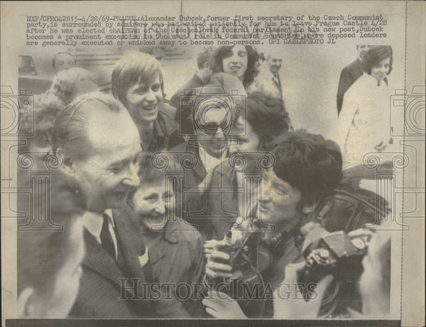 1969 Press Photo Alexander Dubeck secretary Czech Communist Party Prag ...