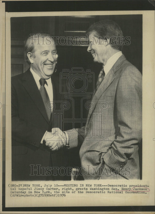 1976 Press Photo Democratic Presidential Jimmy Carter Washington Senat ...