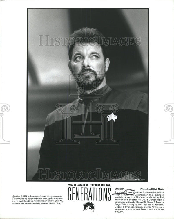 1994 Press Photo Jonathan Frakes Commander William Riker Star Trek Gen ...