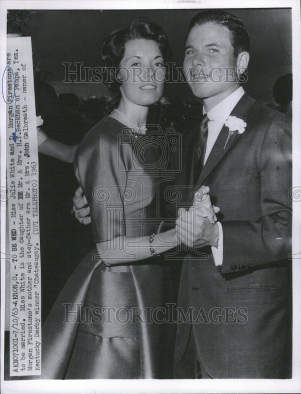 1963 Press Photo D. Morgan Firestone Julie White - Historic Images