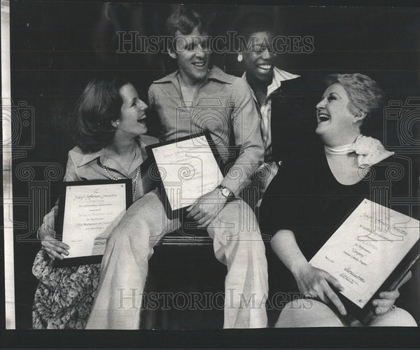 1977 Press Photo Belinda Carr John Green Doris Laurel Cronin Joseph Je ...