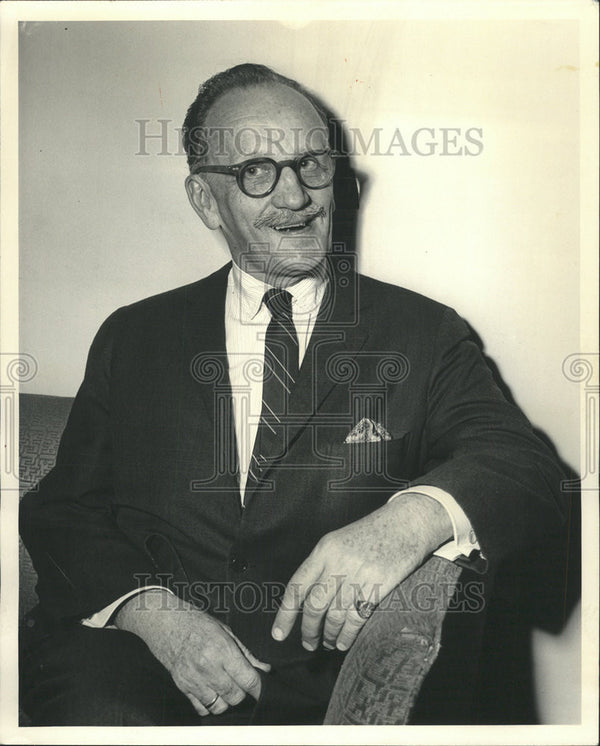 1966 Press Photo Stuart Henderson Britt Northwestern University Profes ...