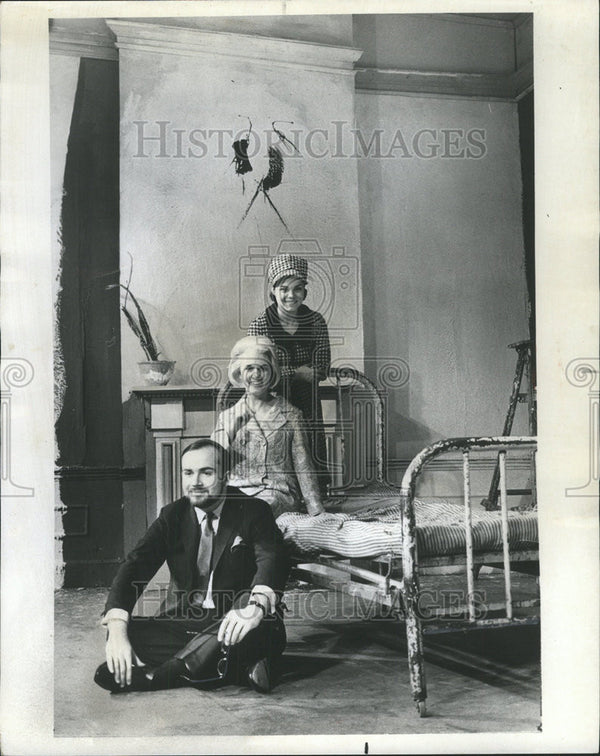 1965 Press Photo IVOR DAVID BALDIN DIRECTOR SYBIL BURTON ALEXANDRA BER ...