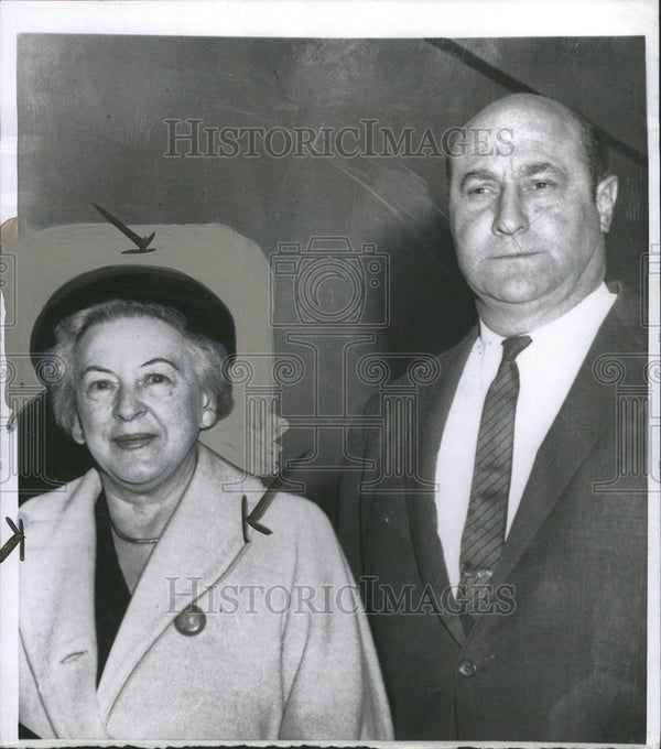 1959 Press Photo Mrs. Dave Beck, wife of union boss Dave Beck ...