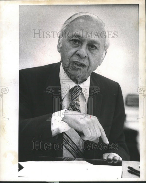 1974 Press Photo Ralph Berkowitz First Assistant State Attny Civic Cen ...