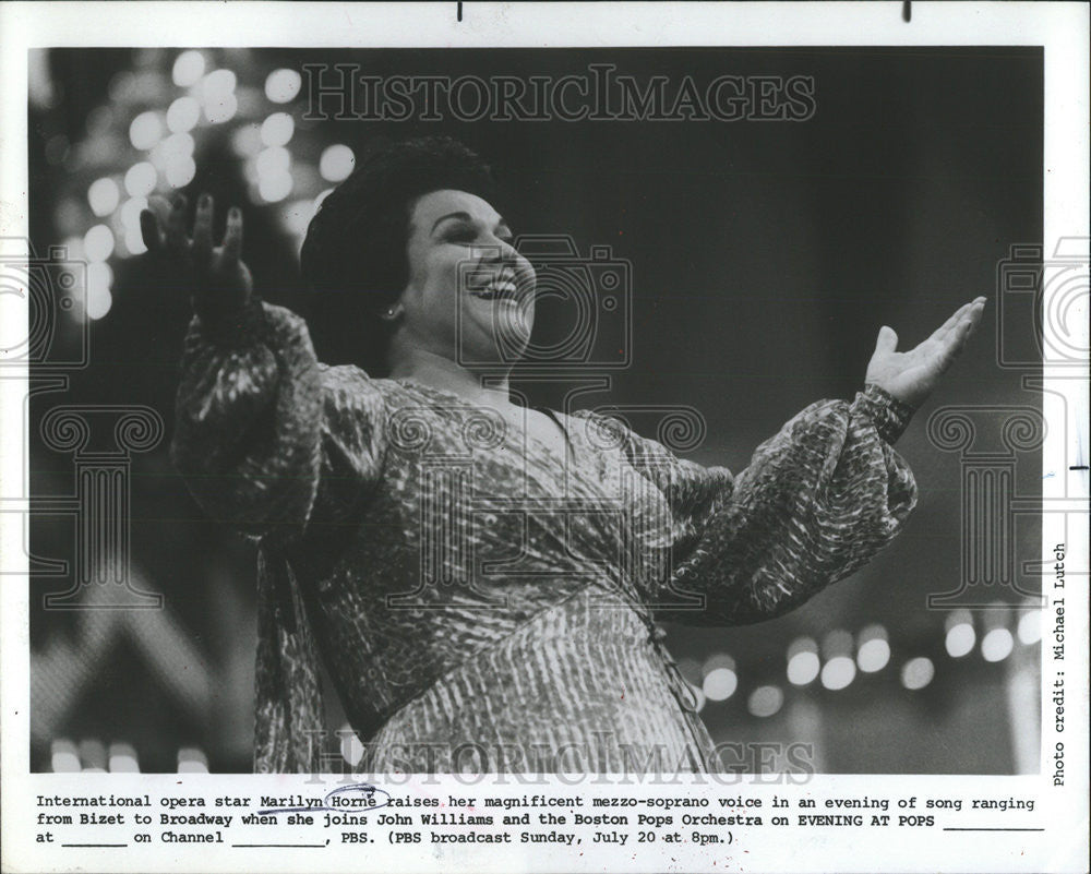 1983 Press Photo Marilyn Horne International Opera Singer Soprano ...