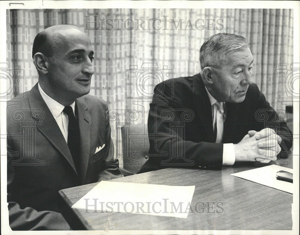 1964 Press Photo Superintendent Appoints Mgr Analysis Dir George Gorgo ...