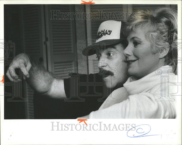 1982 Press Photo TV star Marty Ingels Shirley Jones wife actress Menta ...