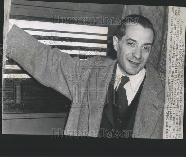 1946 Press Photo Congress District Vito Marcantonio Manhattan School F ...