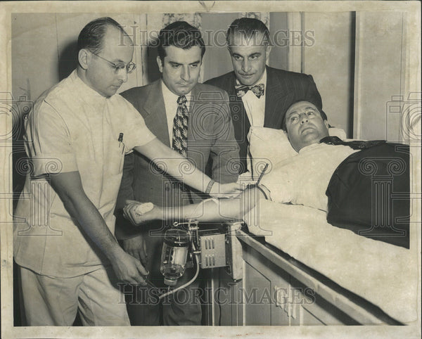 1949 Press Photo Hyman Levine Mickey Weiss Willaim X. Kaplan Excutive ...