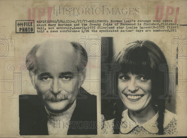 1977 Press Photo Norman Lea strange soap opera Mary Hartman freaky fol ...