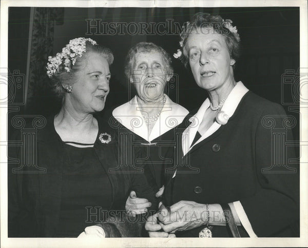 1959 Press Photo Mrs William Lynch Miss Frances Whedon Mrs Ernest Ives ...