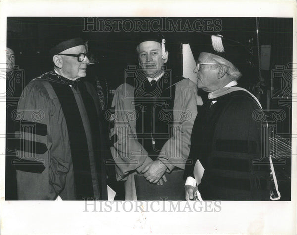 1989 Press Photo Rosevelt University Inaugurates Rol A Weil Theodore l ...