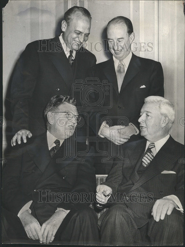1950 Press Photo Jackson day dinner Edward Kelly Mayor Kennelly Senato ...