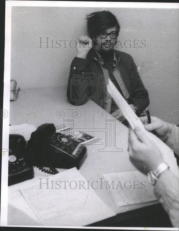 1970 Press Photo Roosevelt University Patrick Kenney Sunrise Norridge ...