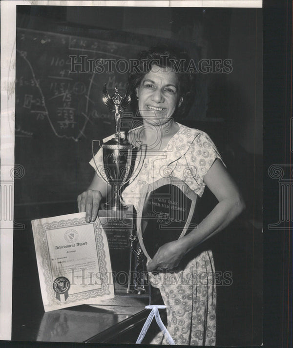 1962 Press Photo Laramie Margaret Lujan ULAC Women Winner Award ...
