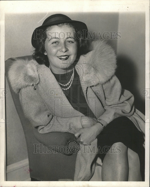 1938 Press Photo Mrs. Marian Leitel King, wife of Arthur C., Prominent ...