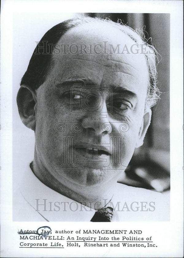 1968 Press Photo Author Anthony Jay Of Management And Machiavelli ...