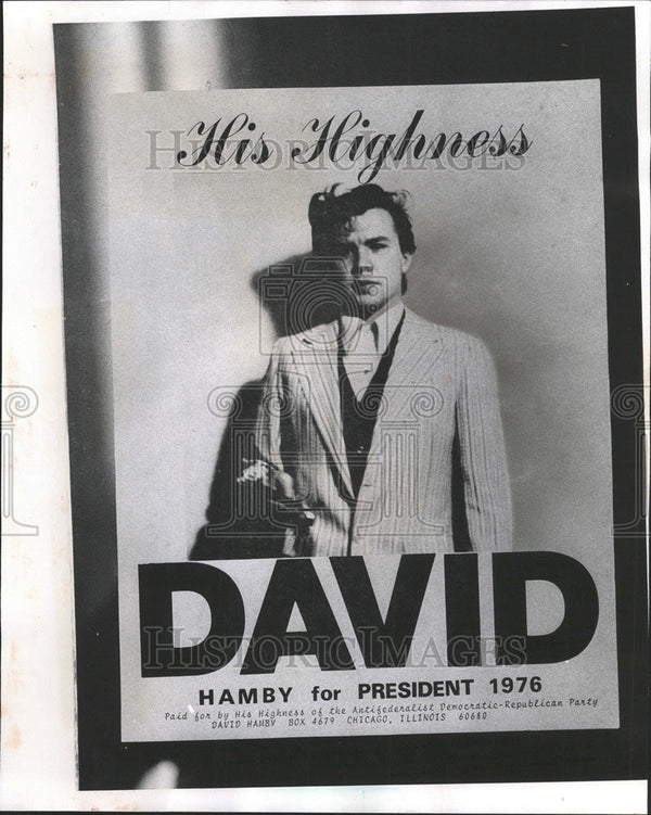 1976 Press Photo David Humby, Murder Suspect Literature - Historic Images