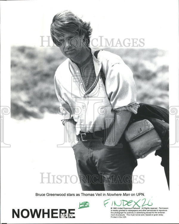 1995 Press Photo Bruce Greenwood Nowhere Man On UPN Actor - Historic Images