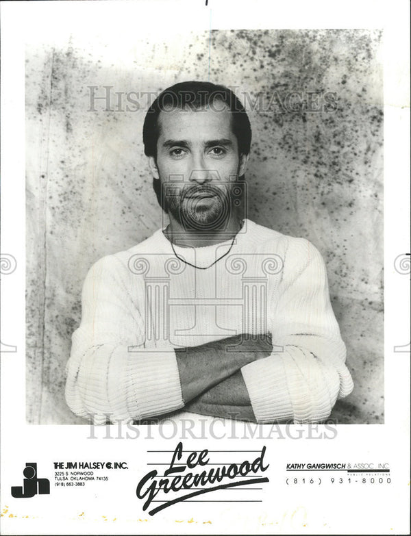 1986 Press Photo Country Singer Lee Greenwood - Historic Images