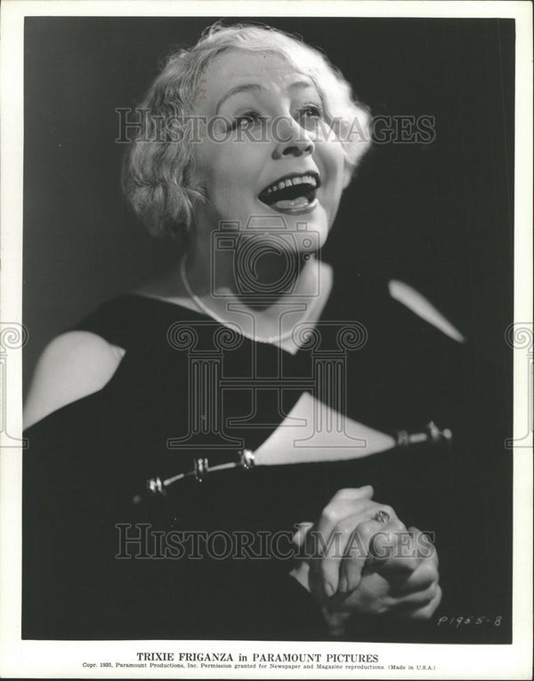 1935 Press Photo Trixie Friganza American Actress & Opera Singer ...