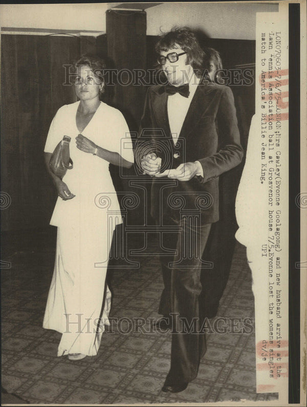 1975 Press Photo Evonne Goolagon & Roger Cawley - Historic Images