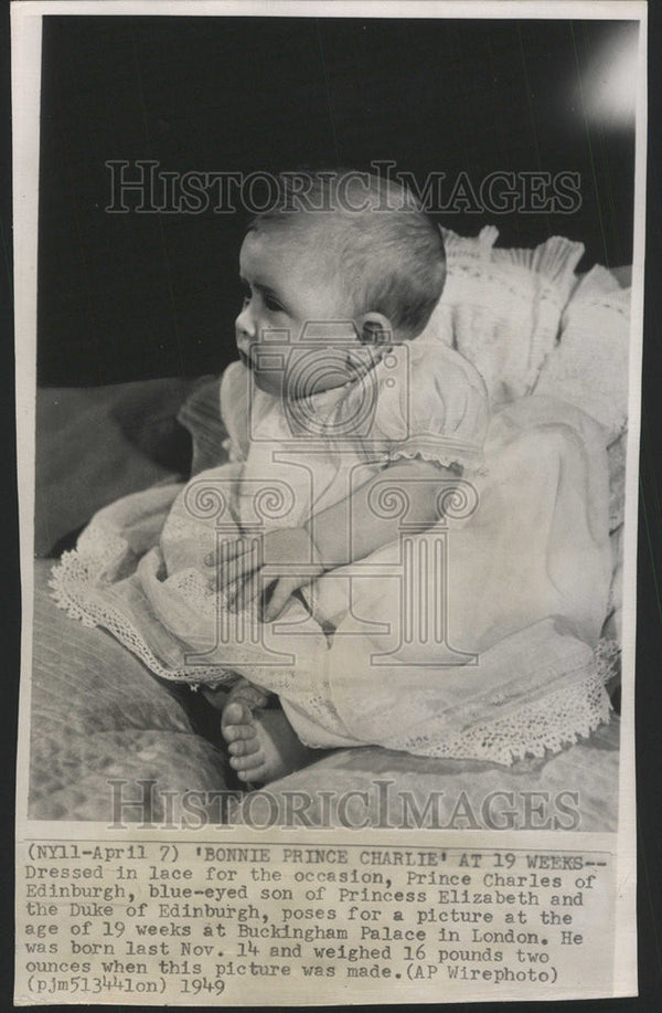 1949 Press Photo Prince Charles as a baby - Historic Images