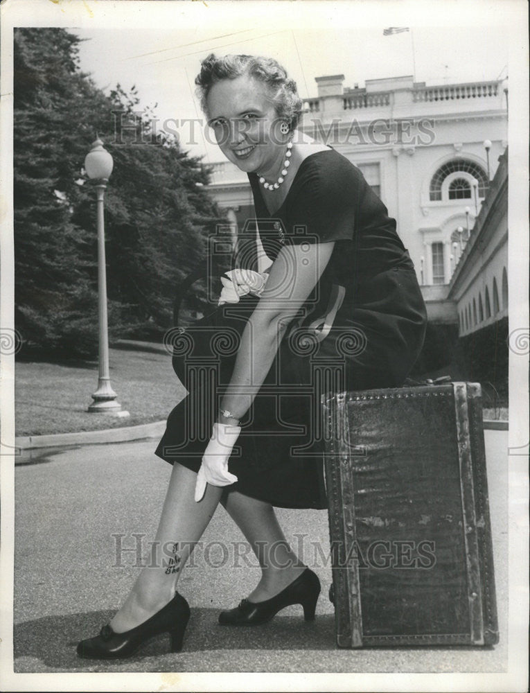 1956 Press Photo Bertha Adkins Chairman of Womens activities, RNC ...