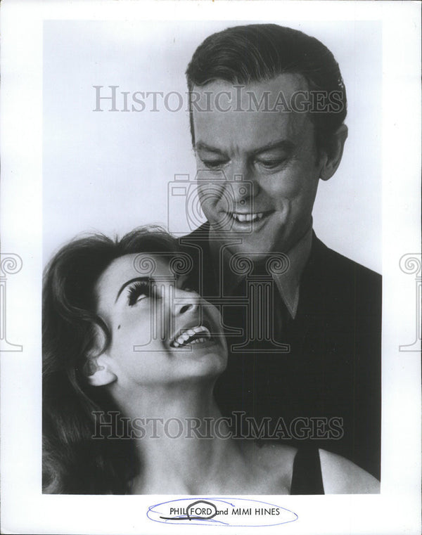 1972 Press Photo Phil Ford and Mimi Hines actor - Historic Images