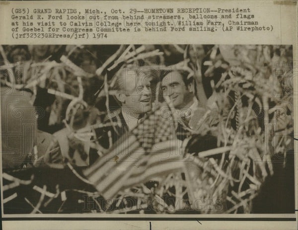 1974 Press Photo President Gerald R Ford United States Politician Lead ...