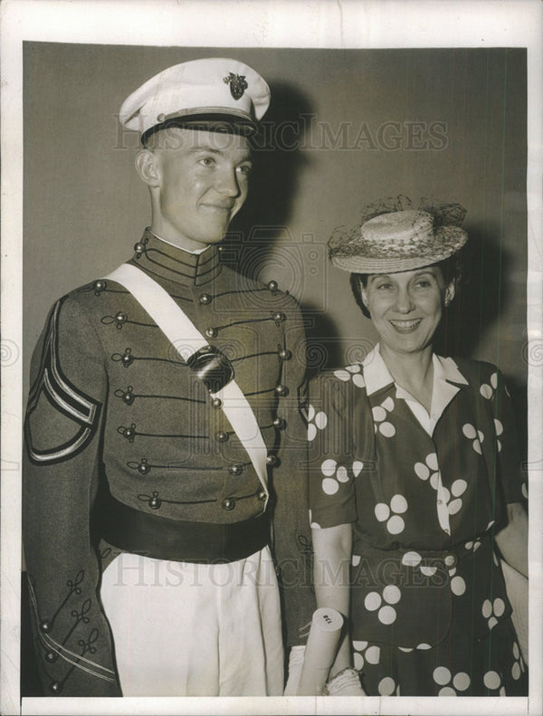 1944 Press Photo John Sheldon Doud Eisenhower Dwight US Military Acade ...
