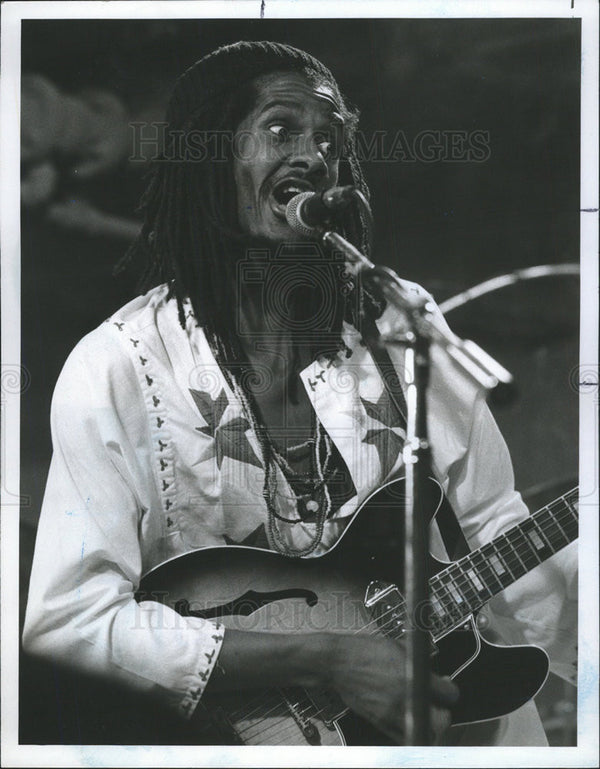 1977 Press Photo Ras Karbi American Guitarist program Now NBC Televisi ...