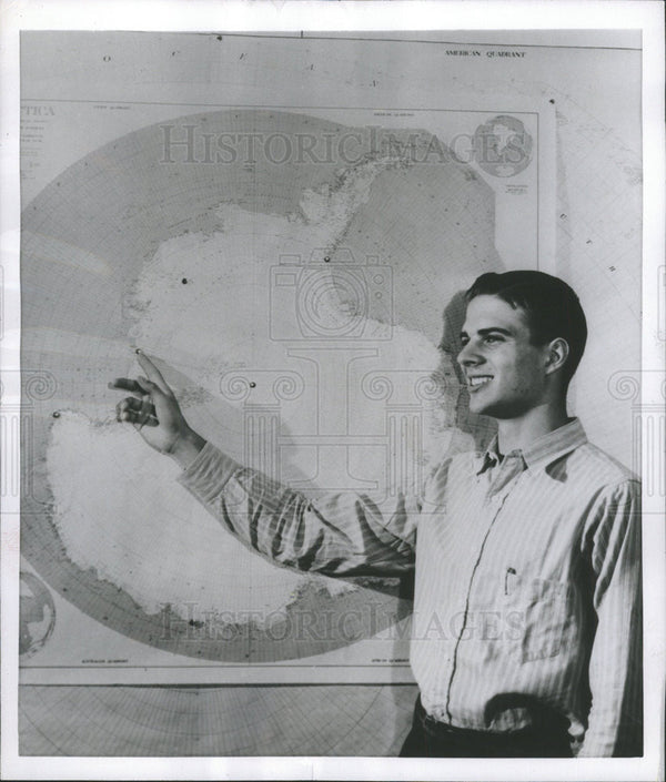 1956 Press Photo Polar Scout little America Richard Chappell Eggertsvi ...