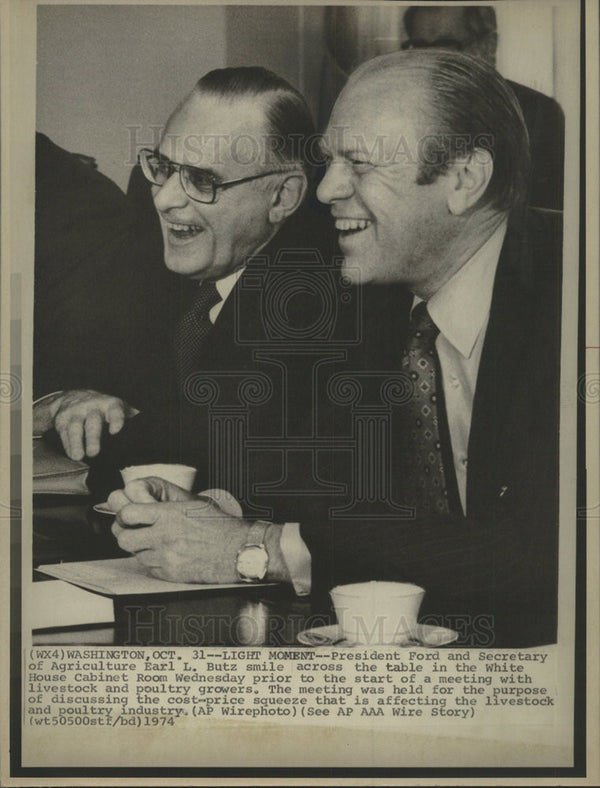 1974 Press Photo Gerald Rudolph Ford President United States General M ...