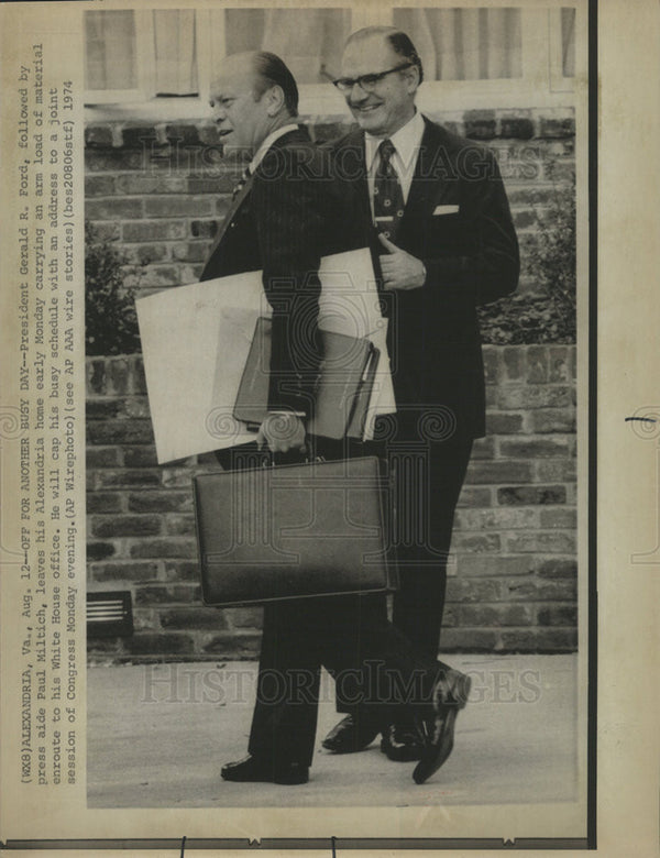 1974 Press Photo US President Gerald R. Ford/Representative Michigan ...