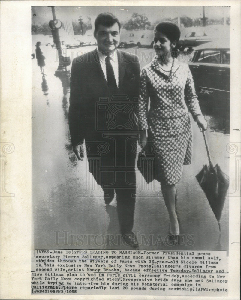 1965 Press Photo Artist Nancy Brooks divorce with Pierre Salinger ...