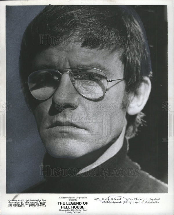 1973 Press Photo Roddy McDowall Ben Fisher physical medium Psychic phe ...