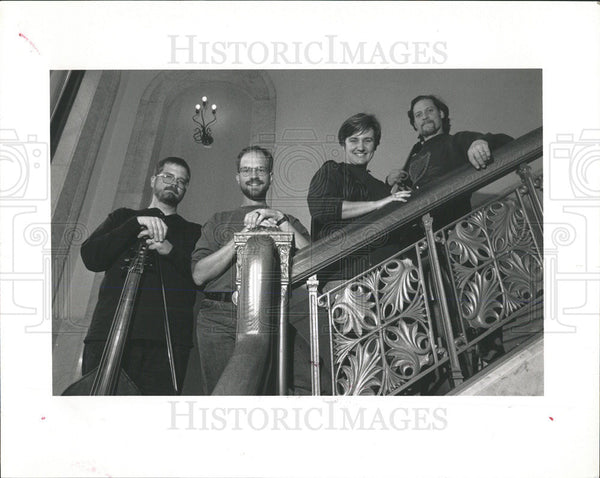 1993 Press Photo David Douglass Drew Minter Mary Sprigfels Kevin Mason ...
