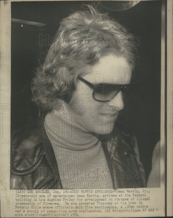 1974 Dean Martin Jr entertainer Dean Los Angeles Beverly Hills ...