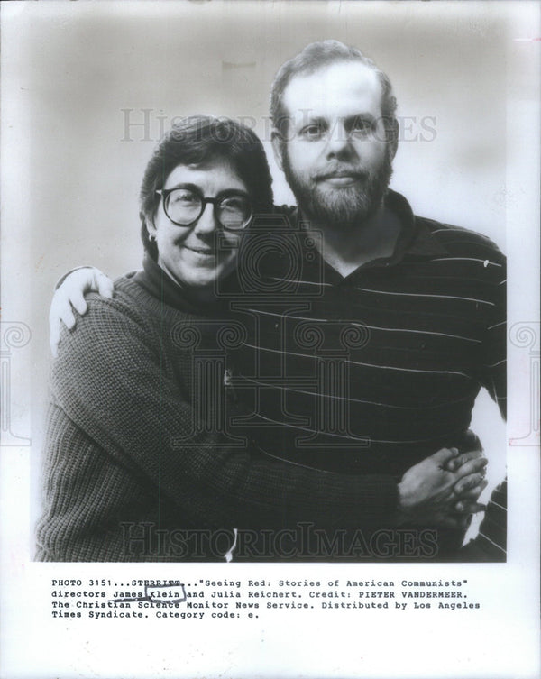 1984 Press Photo James Klein Julia Richert McCarthy Hollywood director ...