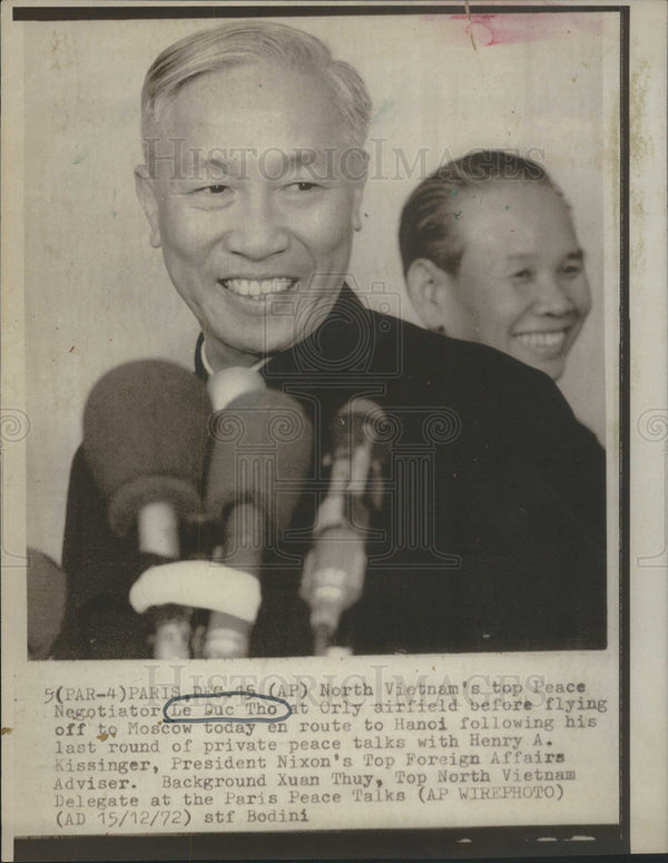 1972 Negotiator Duc Tho Orty Moscow Hanoi Henry Kissinger Nixon ...